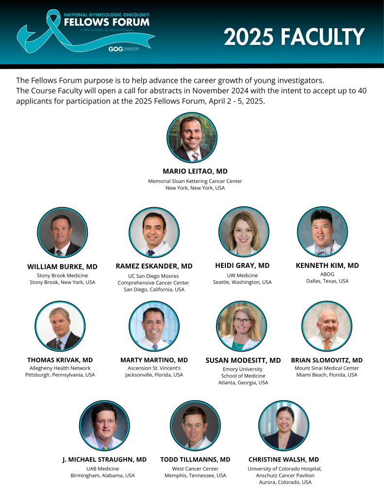 National Gynecologic Oncology Fellows Forum - GOG